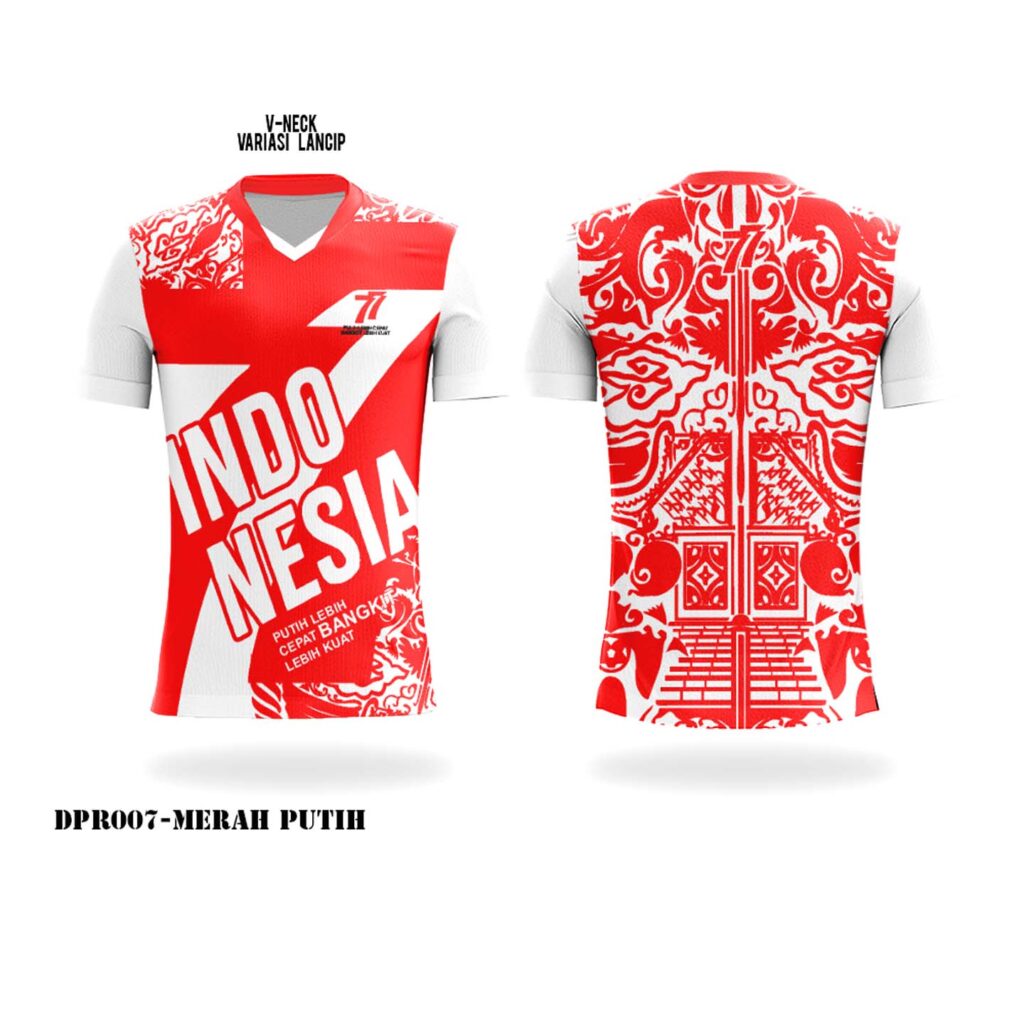 Jersey Merah Putih Hut Ri 78 Agustus 2023 Agu001 Panjang