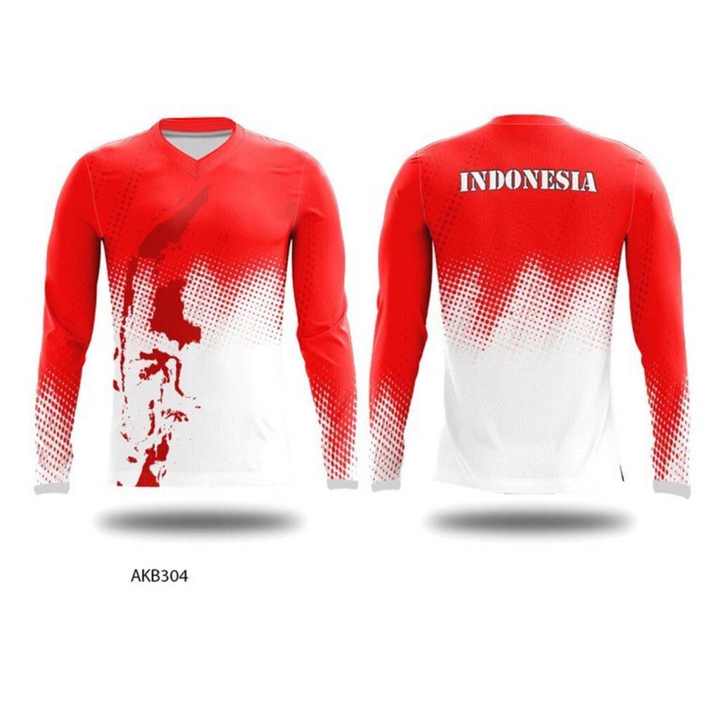 Jersey Tunik Wanita Merah Putih Hut Ri 78 Agustusan 2023