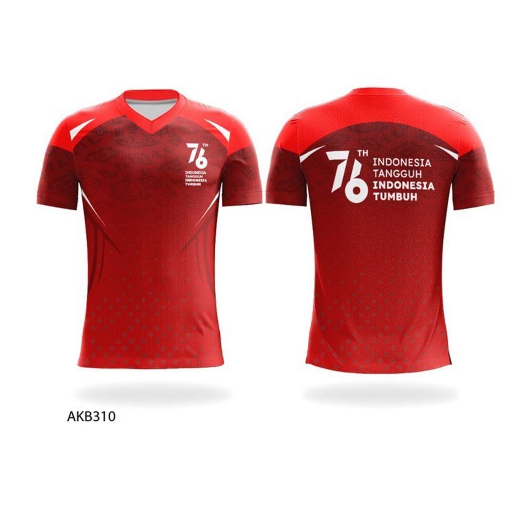 Jersey Tunik Wanita Merah Putih Hut Ri 78 Agustusan 2023