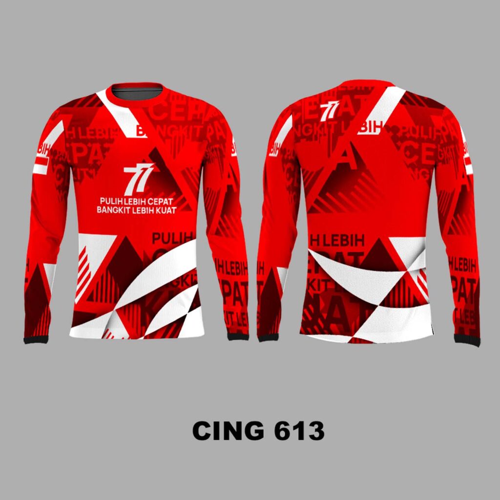 Jersey Hut Ri Ke 78 Merah Putih Project One Apparel Msa293