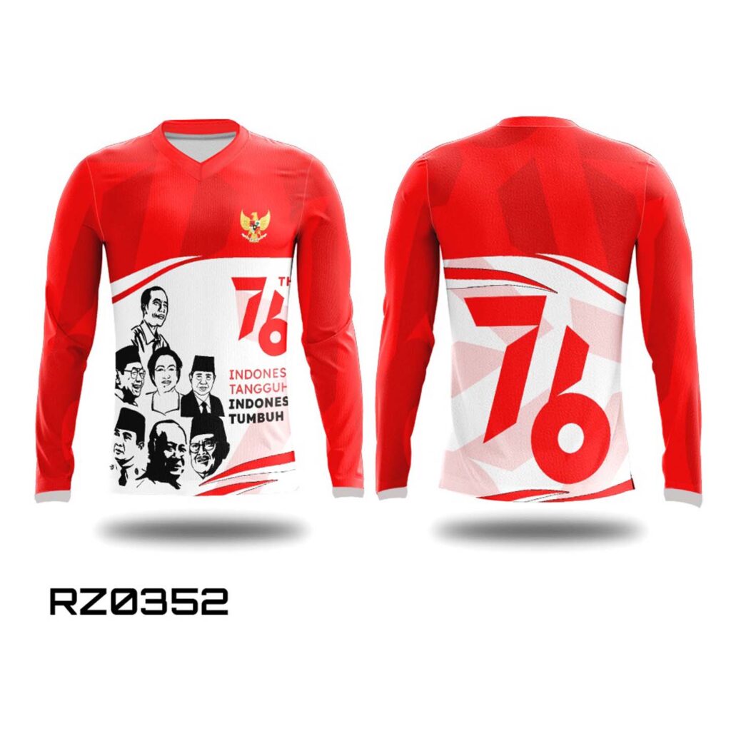 Jersey Merah Putih Hut Ri 78 Agustusan 2023 Agu005 Panjang