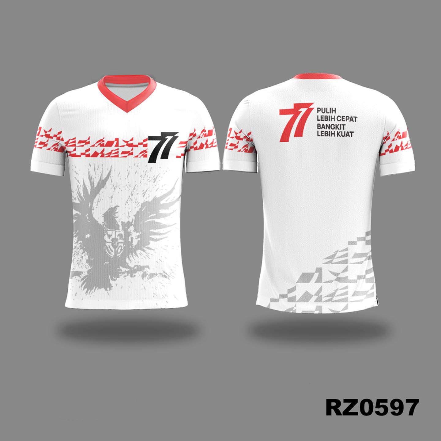 Jersey Merah Putih Hut Ri 78 Agustusan 2023 Agu004 Pendek