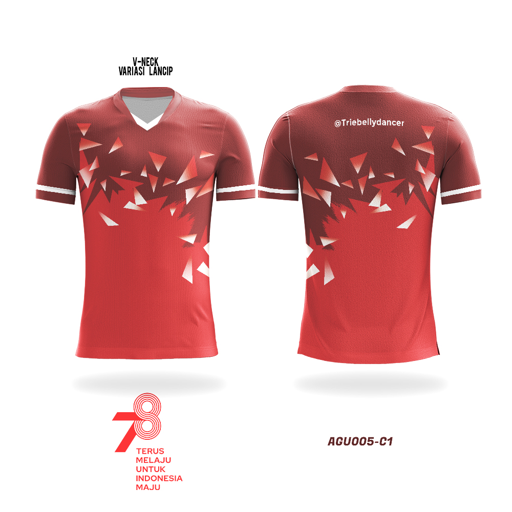 Jersey Merah Putih Hut Ri 78 Agustusan 2023 Agu005 Panjang
